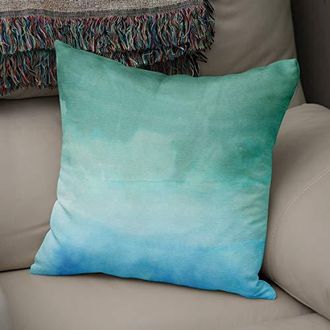 Bonamaison Le Jardin du Lin Kissen Zierkissenbezug Kissenbezug, Aquarell-Thema Dekoration, Für Zuhause Autos Büro Sofa Wohnzimmer Couch Schlafzimmer Dekor, 50x50