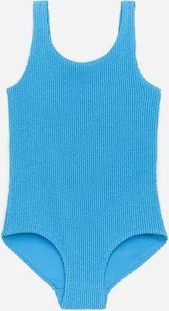 Arket Crinkle-Badeanzug -Blau
