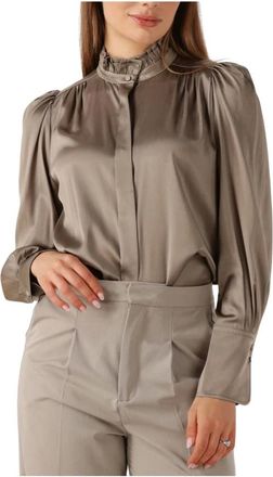 Kudibal Copenhagen Damen, Blusen & Hemden, Braun, SGr&ouml;&szlig;e