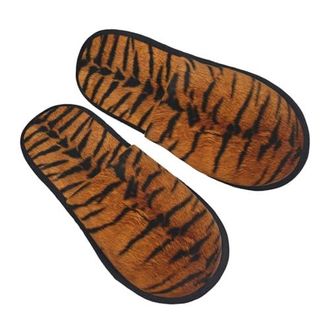 Generic Antid&eacute;rapant Hiver Pantoufles Motif tigre animal Accueil Slippers Classiques Chaussons pour Homme pour Hiver Ext&eacute;rieur Femme M