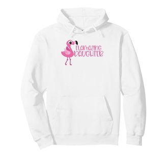 BDAZ Flamingo Tropical Beach mit Flamingo-Motiv f&uuml;r M&auml;dchen Pullover Hoodie