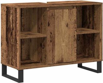 vidaXL Badezimmer Schrank Altholz 80 x 33 x 60 cm Holzwerkstoff Vidaxl
