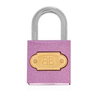 Balenciaga BB Padlock Charm - - Bags - Damen - Rosa - ONE SIZE