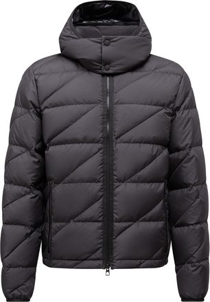 Moncler Moncler Doudoune Courte &Agrave; Capuche Et Matelassage Diagonal Sciros, Homme, Noir, Taille: 1