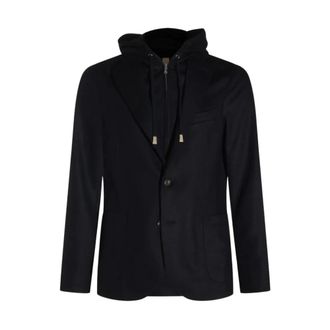 Eleventy Homme, Vestes, Bleu, Taille: M Veste &agrave; un bouton