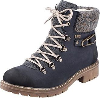 Rieker Femme Bottines Y9131, Dame Bottines Lacets, Bottes,Bottillon Chukka,Bottillon à Lacets,Imperméable,Tex,Pazifik,36 EU / 3.5 UK