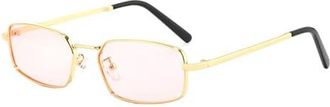 Generic Lunettes De Soleil &Agrave; Petite Monture En M&eacute;tal For Hommes, For Lext&eacute;rieur, Les D&eacute;placements, Vacances(Pink)