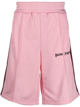 Palm Angels Joggingshorts mit Seitenstreifen - Rosa