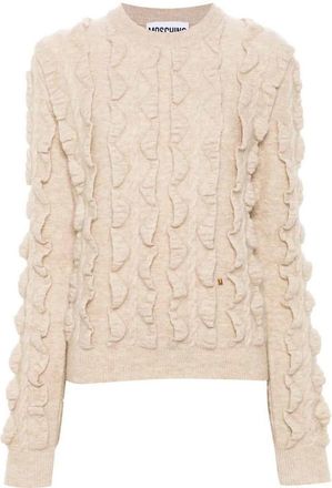 Moschino Rundhalspullover - Weiß