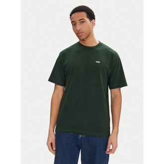 Vans T-Shirt Left Chest II VN000P1P Gr&uuml;n Loose Fit