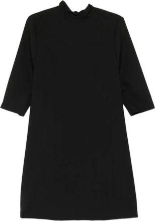Marni Femme, Robes, Noir, Taille: 38 FR Virgin Wool Bow Mini Dress