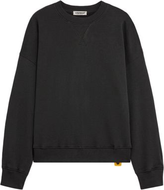 A Paper Kid Sweatshirt mit Logo-Stickerei - Schwarz