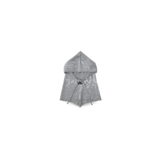 Pinko Paillettenbesetzte Rippstrick-Kapuze - - Accessories - Damen - Grau - ONE SIZE