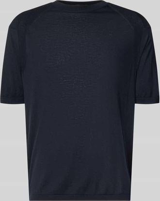 Emporio Armani T-Shirt aus Lyocell-Mix mit Rundhalsausschnitt