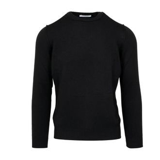 Gran Sasso Rippstrick-Pullover mit Rundhalsausschnitt - - Knitwear - Herren - Schwarzk - 2XL
