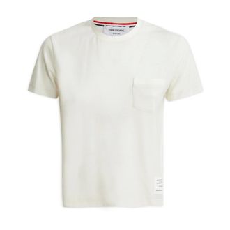 Thom Browne Femme, Tops, Blanc, Taille: 40 FR T-Chemises