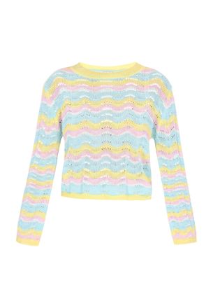 Izia Pullover Frauen gelb mehrfarbig