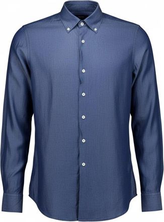R2 Amsterdam Indigo Langarmhemd - - Shirts - Herren - Blau - M
