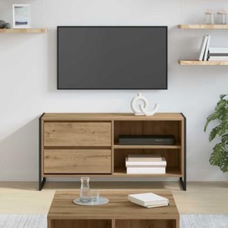 vidaXL vidaXL Meuble TV Ch&ecirc;ne artisan 100 x 36 x 49,5 cm Bois ding&eacute;nierie