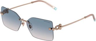 Tiffany & Co. Femme, Accessoires, Gris, Taille: 59 MM Sole Lunettes de soleil