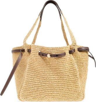 Tory Burch Femme, Sacs, Beige, Taille: ONE Size Romy Woven Tote