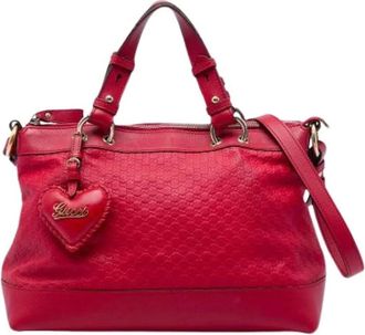 Gucci Pre-owned Vintage Satchel - Femme - Pre-owned - Rouge - Taille: ONE Size