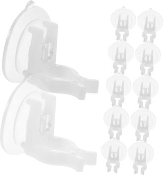 OSALADI 12 St&uuml;ck Elektronische Kerzen-Saugnapf-Weihnachtskerzen Elektronisches Zubeh&ouml;r Led-Zubeh&ouml;r Weihnachtskerzenhalter-Klemmen Fenster-Kerzenhalter Kerzen-