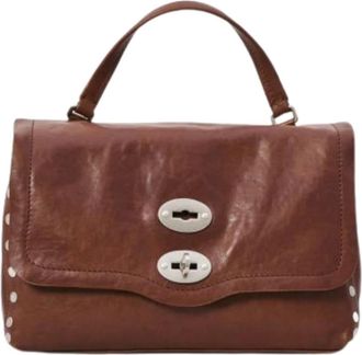 Zanellato Femme, Sacs, Brun, Taille: ONE Size Postina Tabacco Petit Sac &agrave; Main en Cuir