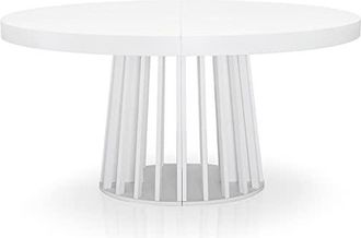 Menzzo Eliza Tisch, wei&szlig;, L150 x T100 x H76 cm, mit Verl&auml;ngerung: L300 cm