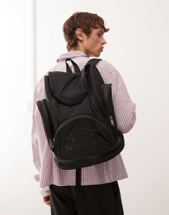Umbro Classic Retro - Italia - Rucksack in Schwarz
