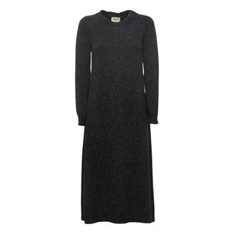 Max Mara Rundhals-Midikleid - - Dresses - Damen - Grau - S