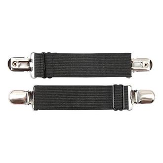 Generic Lot de 2 sangles de bottes r&eacute;glables pour pantalon de moto - Sangles &eacute;lastiques antid&eacute;rapantes pour bottes - Id&eacute;al pour homme et femme, 20 cm., Refer 