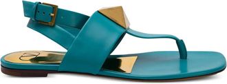 Valentino Garavani buckle-detail sandals - Bleu