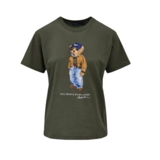 Polo Ralph Lauren Cotton Jersey V-Neck Tee - - Tops - Damen - Gr&uuml;n - M