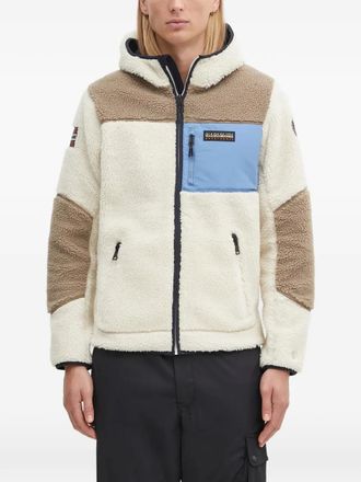 Napapijri Yupik colourblock hooded jacket - Nude