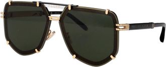 Philipp Plein unisex, Accessoires, Vert, Taille: 66 MM Legacy Lunettes de soleil