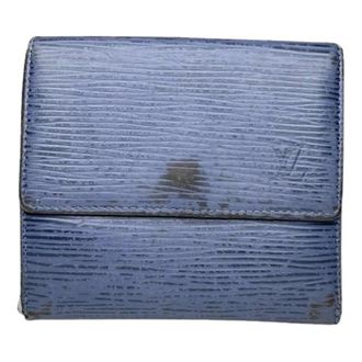 Louis Vuitton Portefeuille en cuir vintage Pre-owned - Femme - Pre-owned - Bleu - Taille: ONE Size