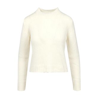 Max Mara Femme, Pulls, Blanc, Taille: 42 FR Pull ras du cou en cachemire