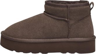 Only Damen Onlfelicia Teddy Lined Platform Boot, Braun, 41 EU