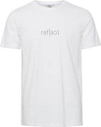 Solid T-shirt à manches courtes pour homme avec imprimé et col rond Couleur : blanc 110601, Blanc (110601), L