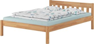 Erst-Holz &Uuml;berlanges Doppelbett Massivholzbett 140x220 Buche Zubeh&ouml;r w&auml;hlbar V-60.83-14-220ohne Zubeh&ouml;r