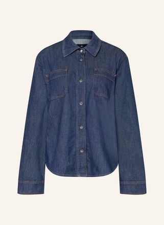 7 For All Mankind Jeansbluse Utility Classic blau