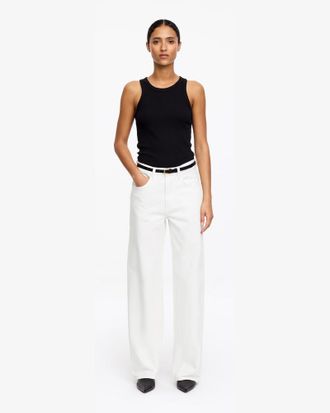 Arket CORAL Wide Jeans -Wei&szlig;