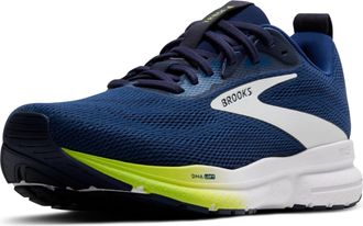 Brooks Herren Trace 4 Sneaker, Navy/Peacoat/Acid Lime, 46.5 EU