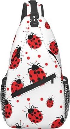 Generic Sac &agrave; bandouli&egrave;re mignon &agrave; sept pois en forme de coccinelle pour homme, sac &agrave; dos de randonn&eacute;e