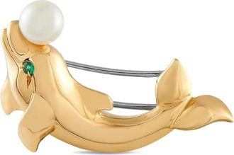 Cartier broche en or 18ct sertie de perles