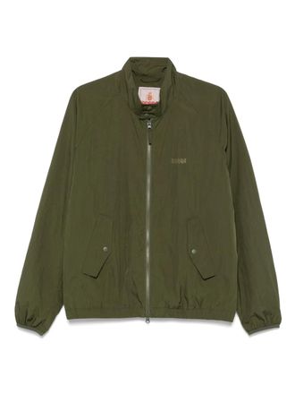Baracuta Jacke mit Logo-Print - Gr&uuml;n