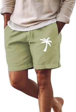 Generic Short de bain pour homme - Short de plage d&eacute;t&eacute; - S&eacute;chage rapide - Short de bain pour homme, Vert, 4XL