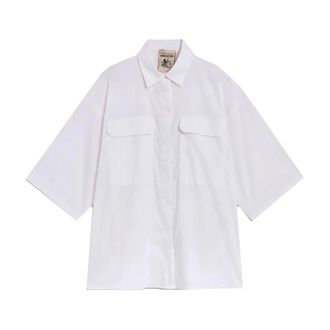Semicouture Damen, Blusen & Hemden, Wei&szlig;, SGr&ouml;&szlig;e