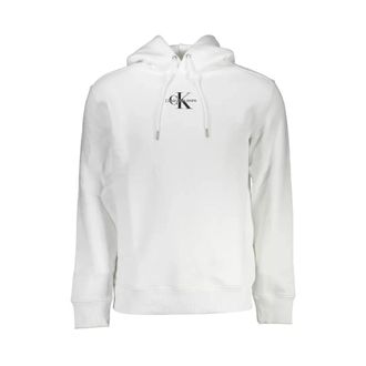 Calvin Klein Stylischer wei&szlig;er Baumwoll-Hoodie - - Sweatshirts & Hoodies - Herren - Wei&szlig; - 2XL